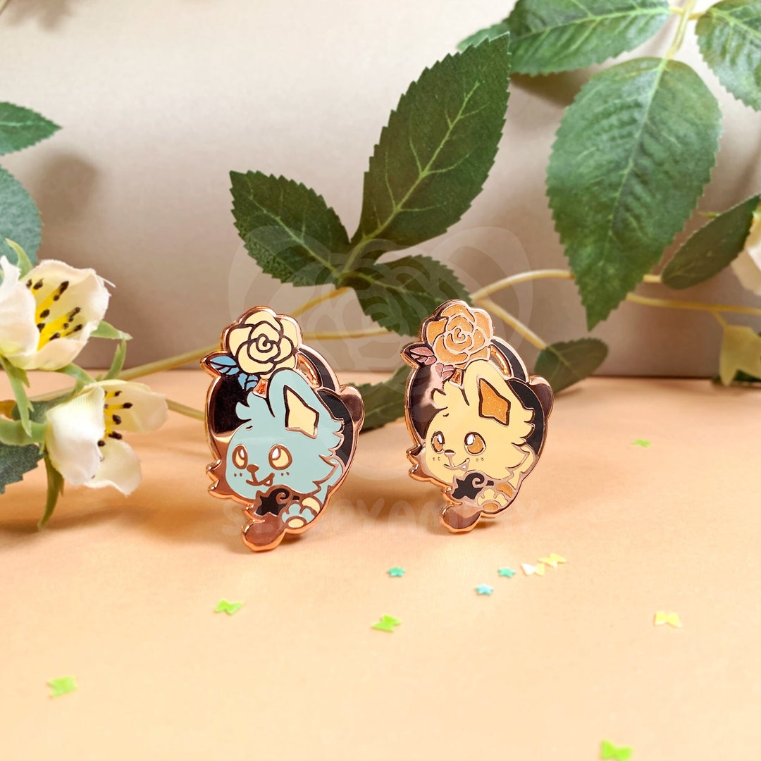 Shinx Enamel Pin | PKMN Shiny Cute Electric Floral Kawaii Fox Animal ...