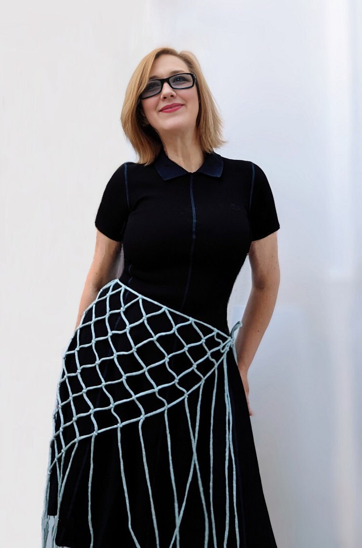 Mesh Beach Pareo, Blue Wrap Triangle Shawl, Cord Net Skirt Cover - Etsy