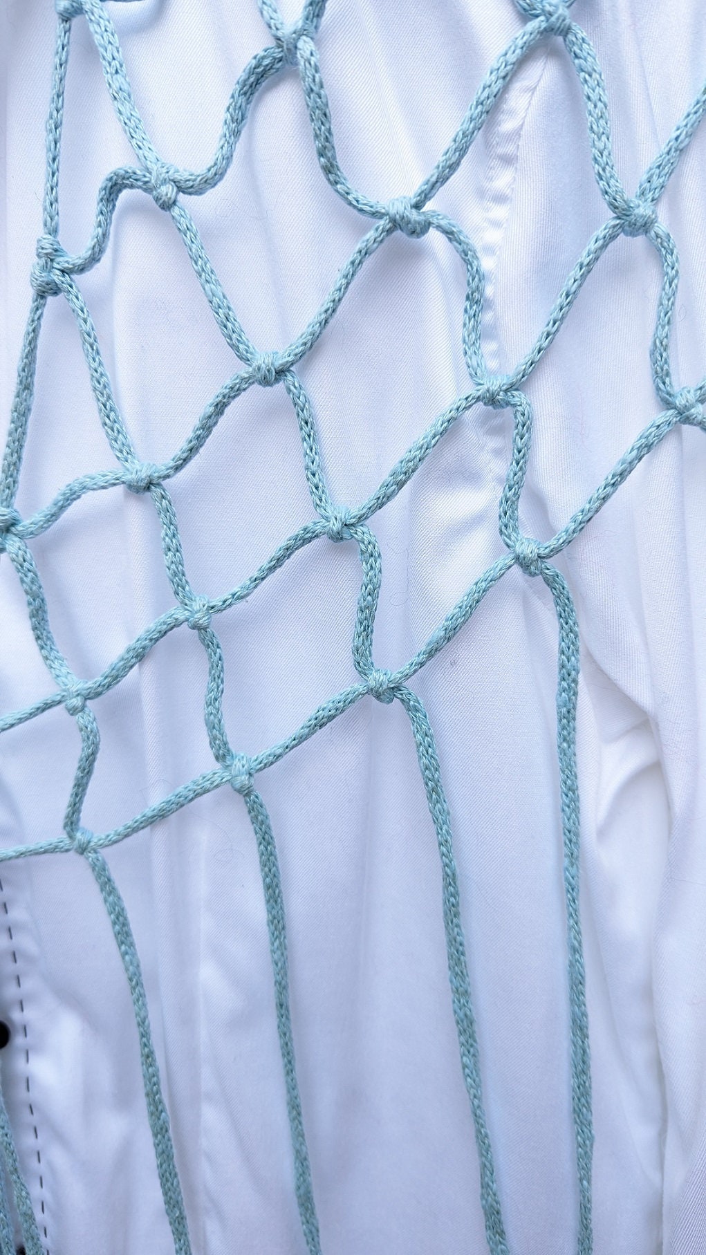 Mesh Beach Pareo, Blue Wrap Triangle Shawl, Cord Net Skirt Cover - Etsy