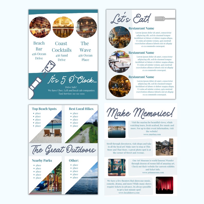 Modern Airbnb Guest Handbook Editable Airbnb Guestbook Template VRBO ...