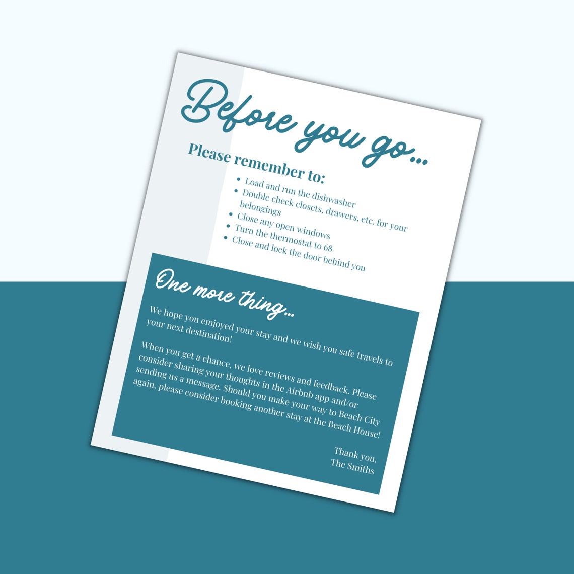 Modern Airbnb Guest Handbook Editable Airbnb Guestbook Template VRBO ...