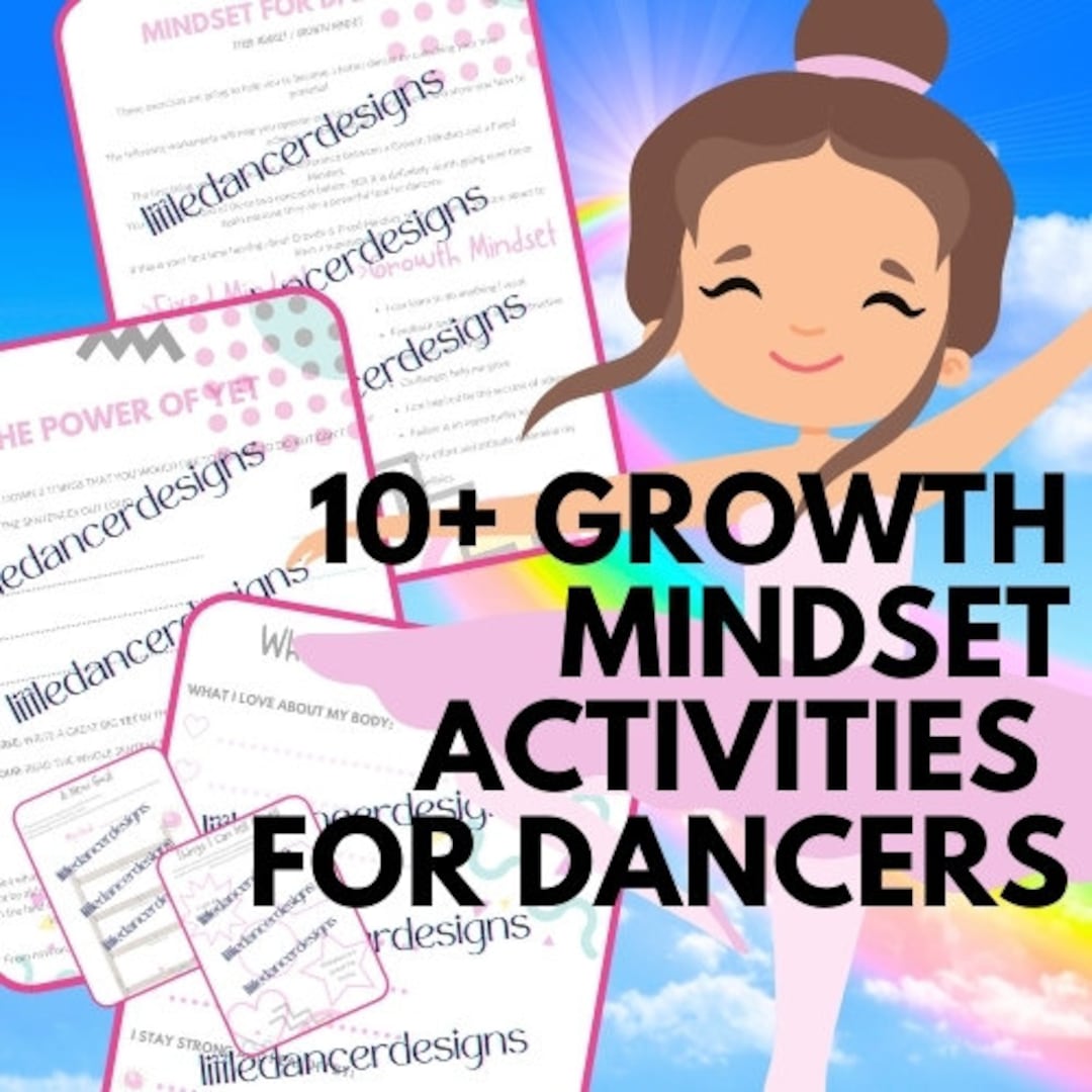 10+ Pages of Growth Mindset Activities and Worksheets for Dancers - Etsy