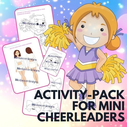 Activity Pack for Mini Cheerleaders - Etsy