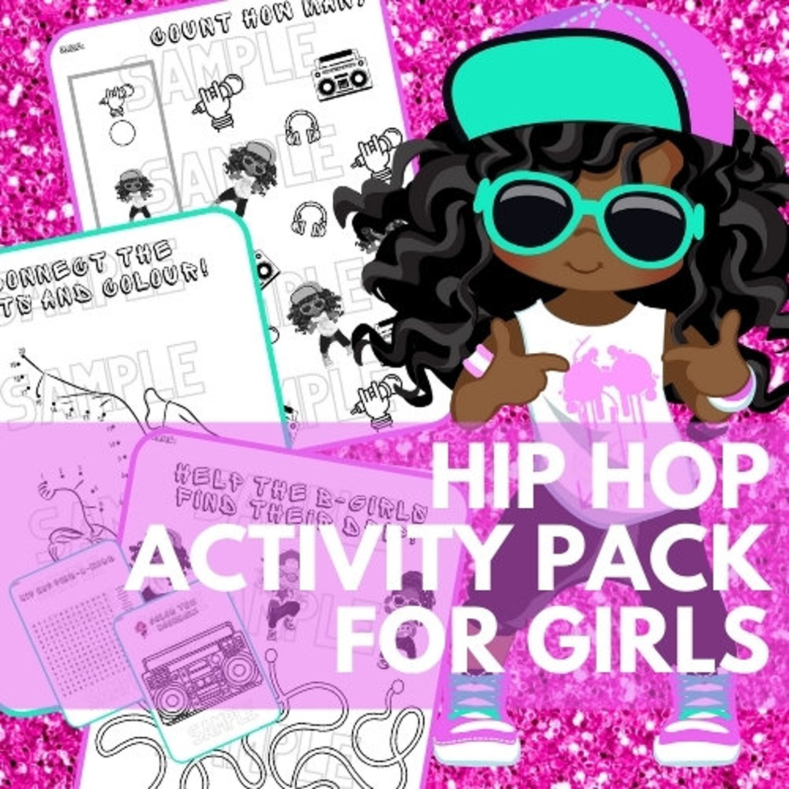 Hip Hop Activity Pack for Girls - Etsy