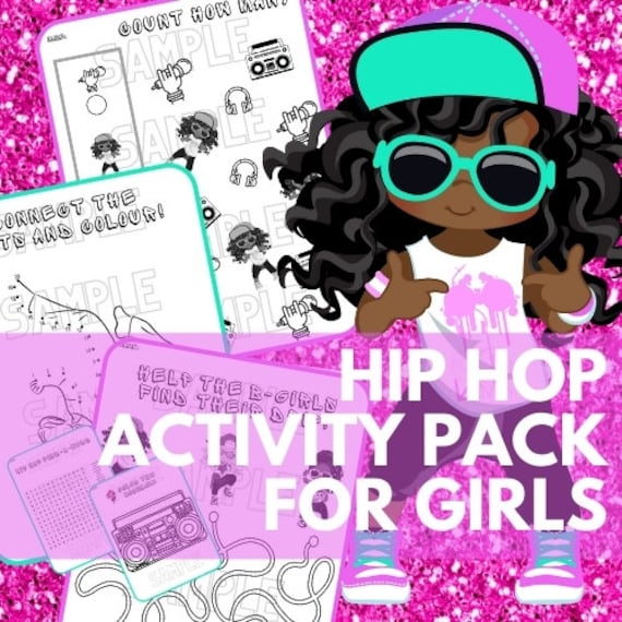 Hip Hop Activity Pack for Girls | Etsy