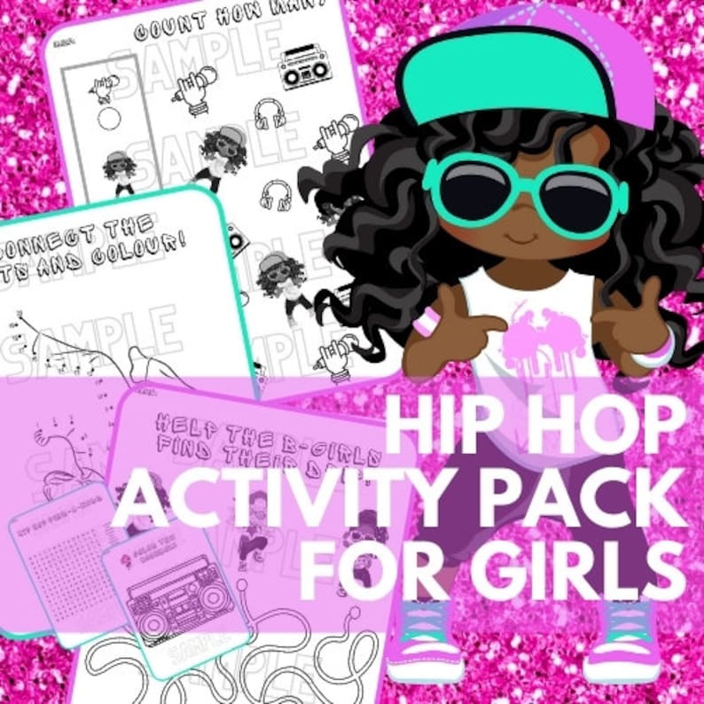 Hip Hop Activity Pack for Girls - Etsy