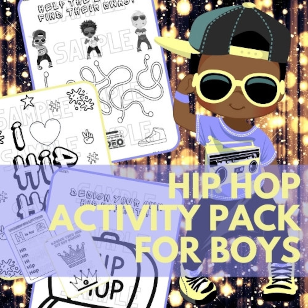 Hip Hop Activity Pack for Boys - Etsy