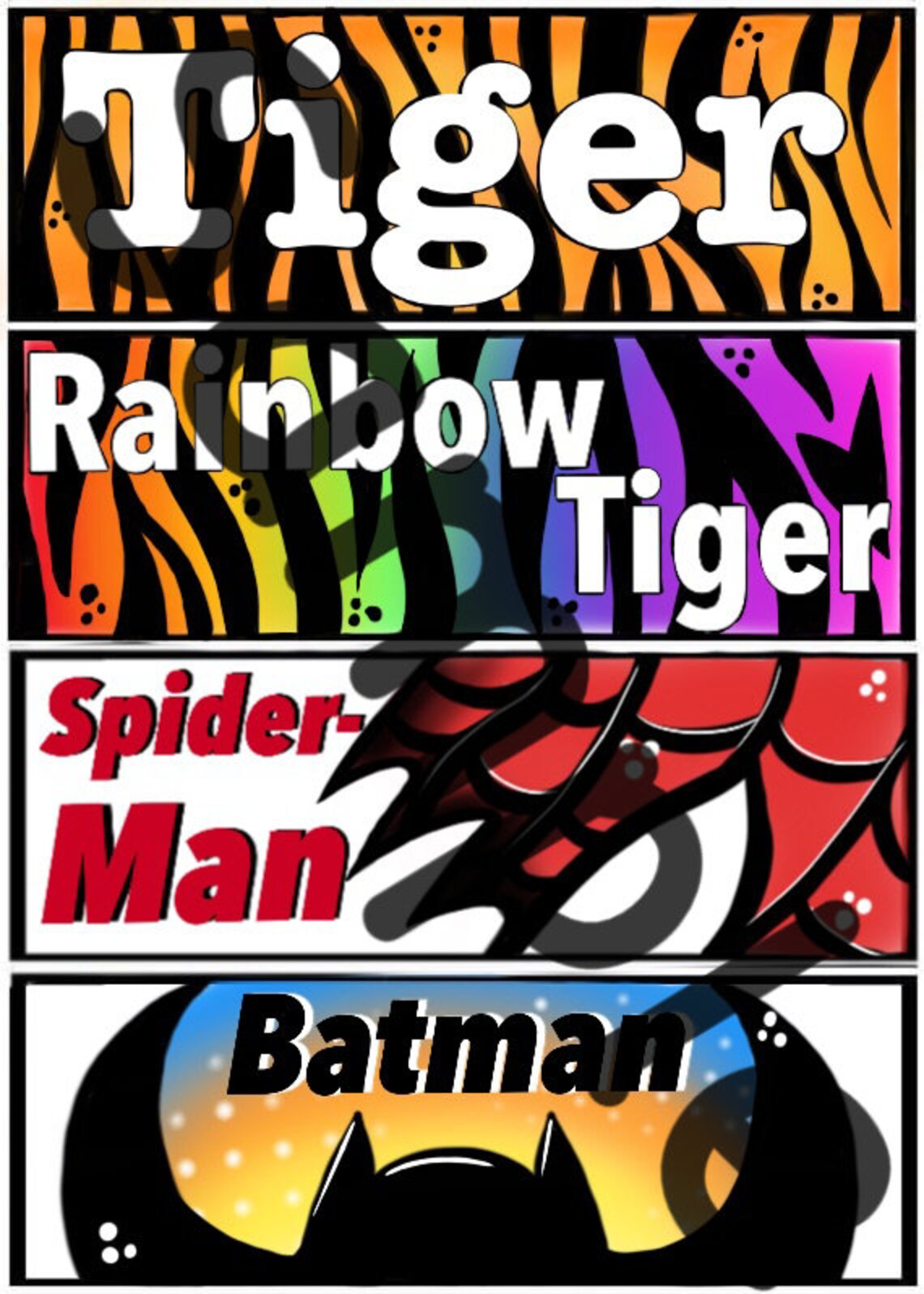 Boys” Face Painting Word Board, Design Menu Board, Digital Downloads ...