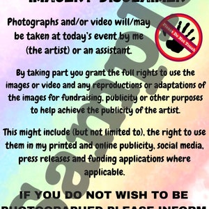 Disclaimer Posters, Word Board Display, Face Painting Signs, Canva ...