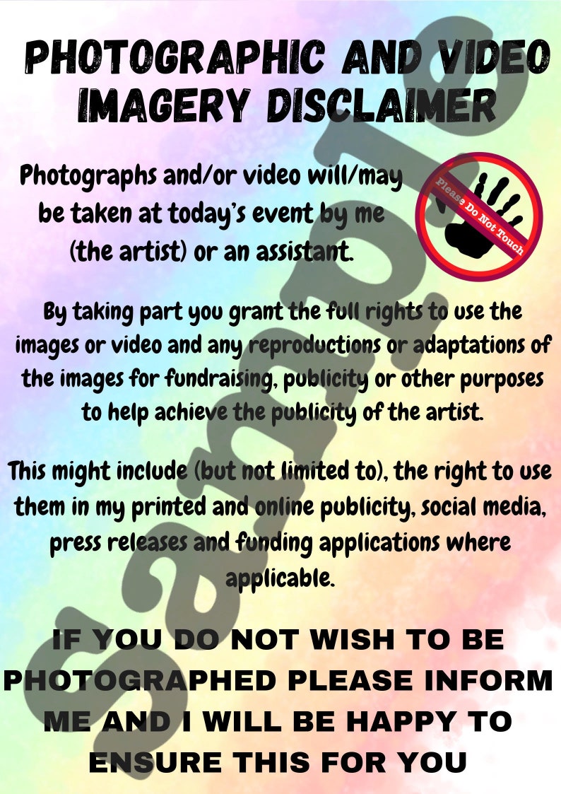 Disclaimer Posters, Word Board Display, Face Painting Signs, Canva ...