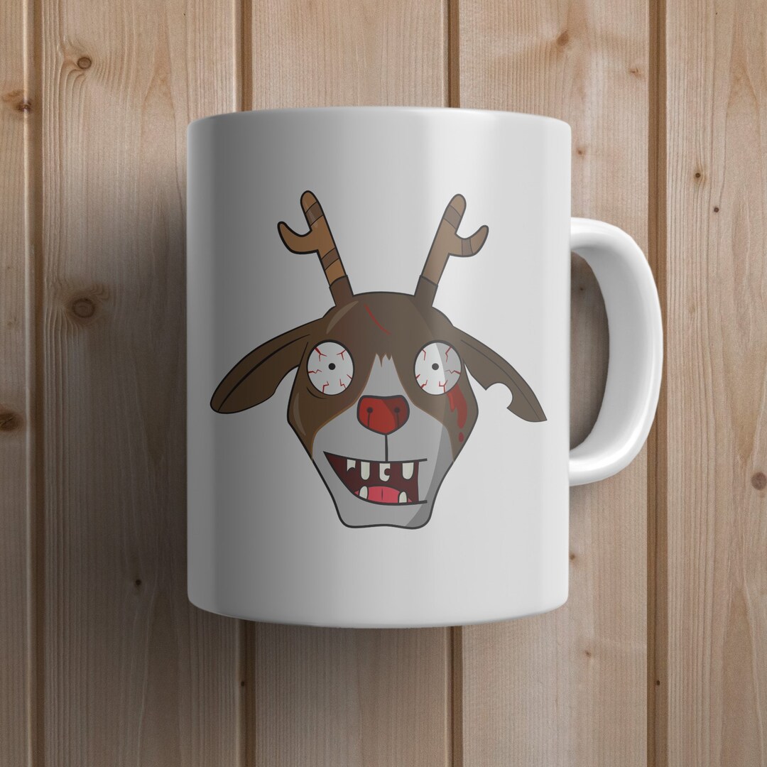Creepy Rudolph the Red Nosed Raindeer Mug Funny Mug - Etsy