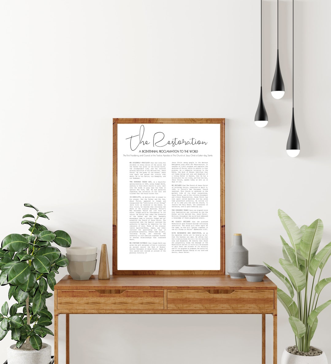The Restoration | Gospel Proclamation | LDS Poster | Russel M. Nelson ...