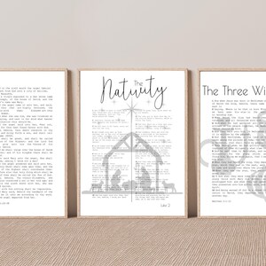 The Nativity | Birth of Christ | Christmas Decor | Christmas Wall Art ...