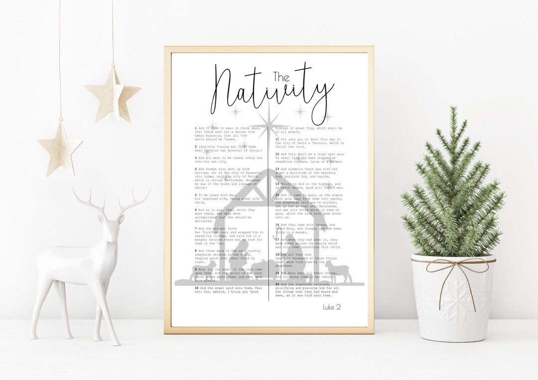 The Nativity | Birth of Christ | Christmas Decor | Christmas Wall Art ...