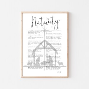 The Nativity | Birth of Christ | Christmas Decor | Christmas Wall Art ...