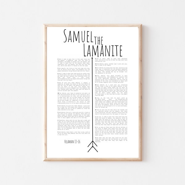 Samuel the Lamanite - Etsy
