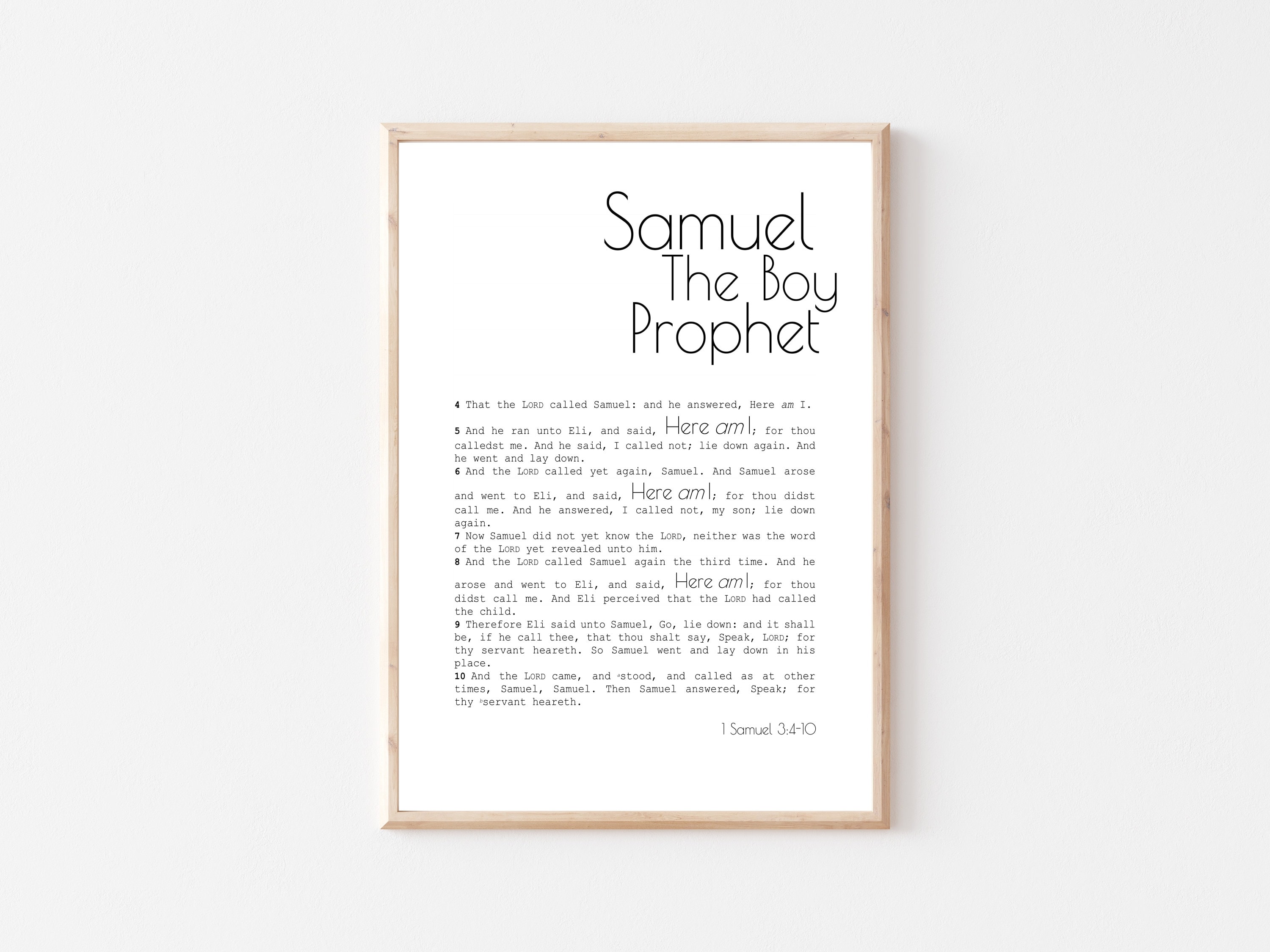 Samuel the Boy Prophet | Come Follow Me 2022 | Boy Room Decor | Bible ...
