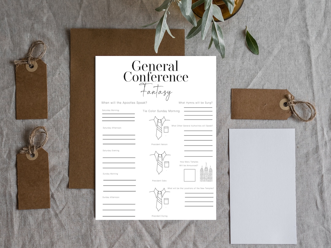 General Conference Activity | Kid Activity | Latter Day Saint Print ...
