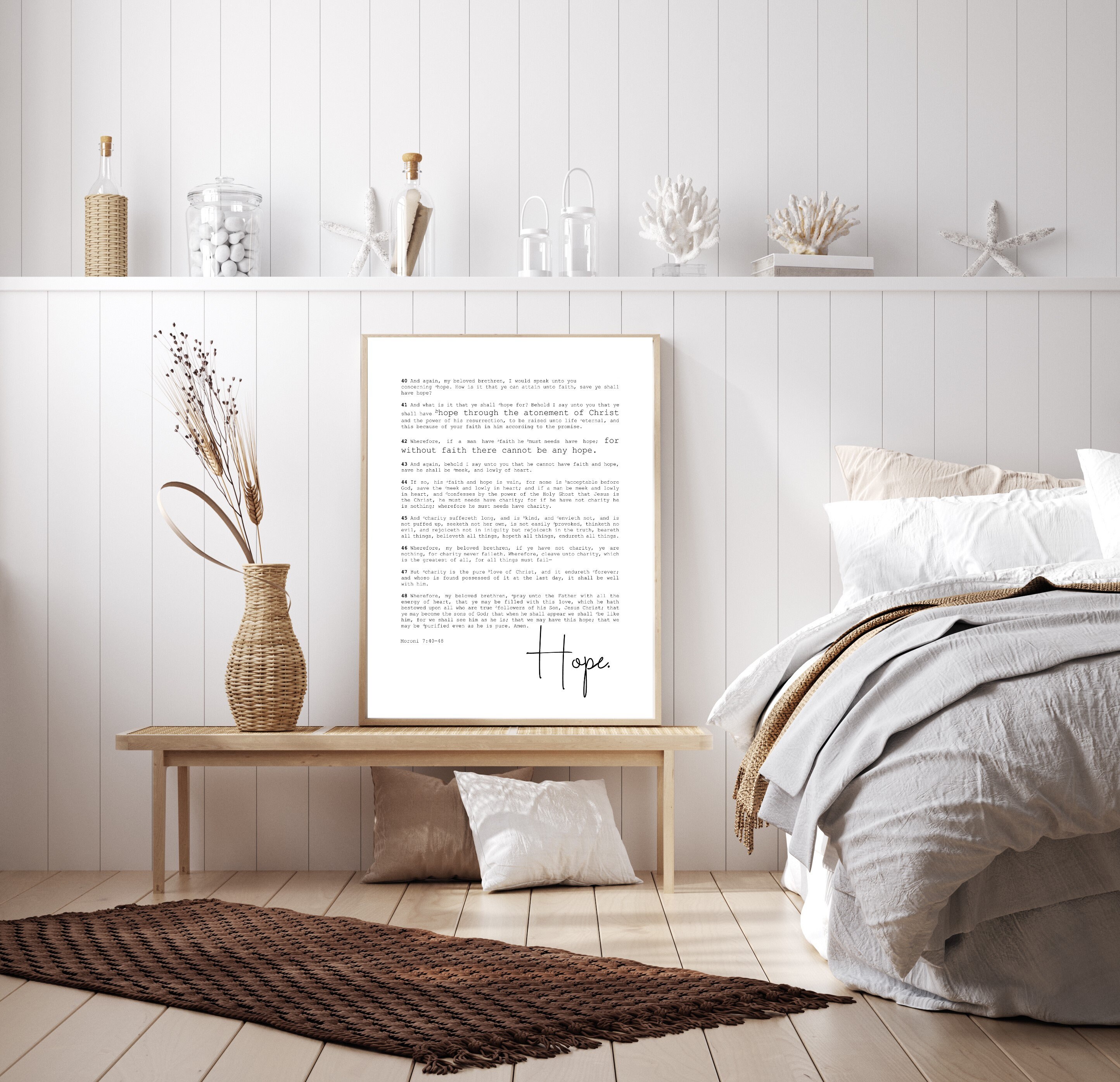Faith Hope Charity | Attributes of Christ | Hope Print | Scripture ...