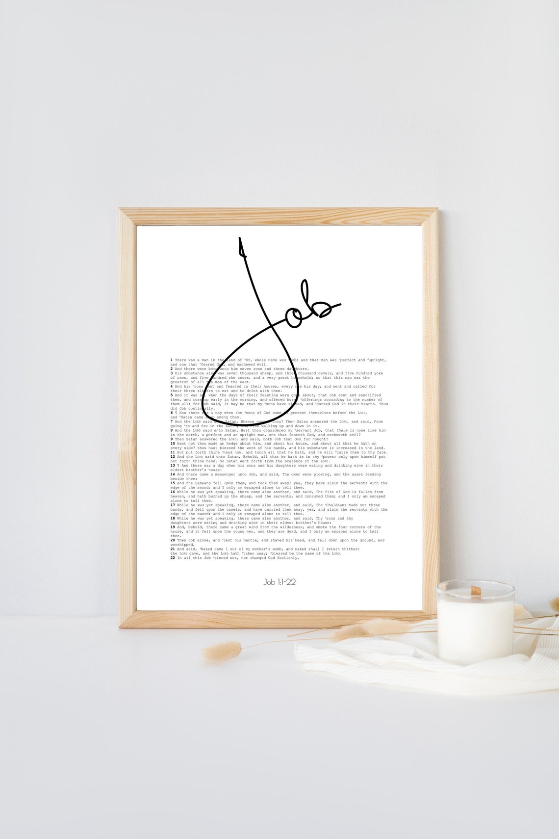 Job | Faith | Scripture Wall Art | Digital Download | Bible Story ...