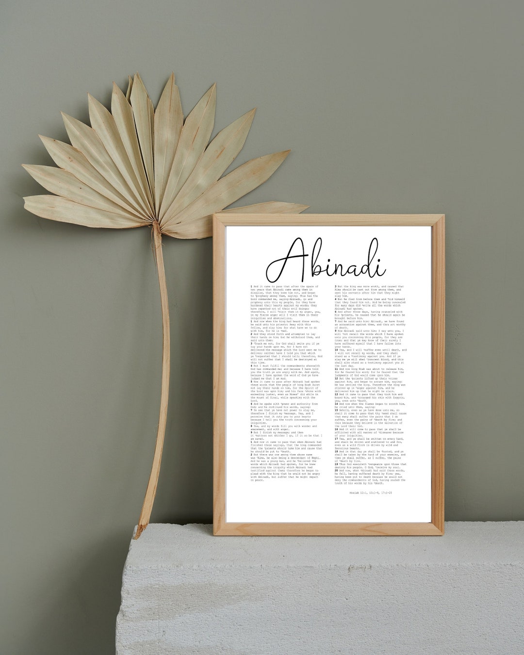 Abinadi | Scripture Wall Art | Book of Mormon Come Follow Me ...
