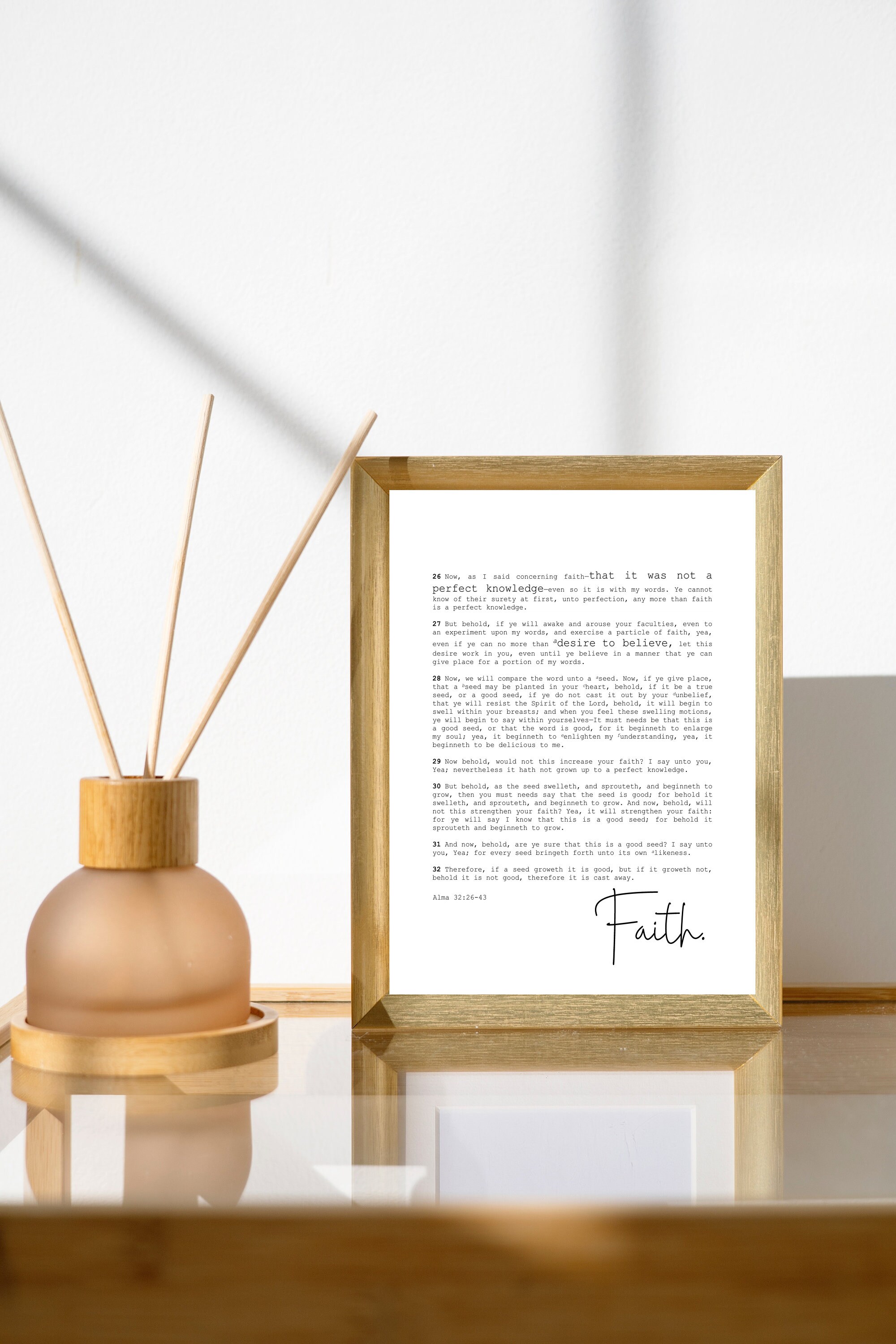 Faith Hope Charity | Attributes of Christ | Alma 32 | Faith Print ...