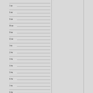 Gray Minimalist Printable Daily Planner - Etsy