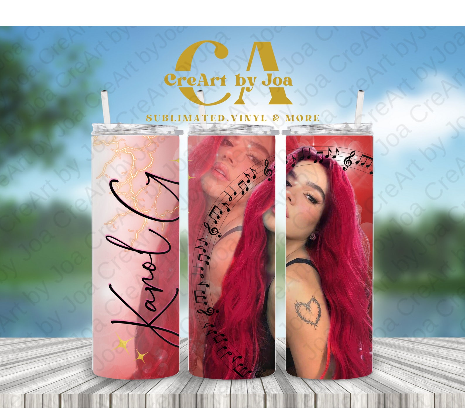 Vaso De Pelo Rojo Karol G Wrap - Etsy