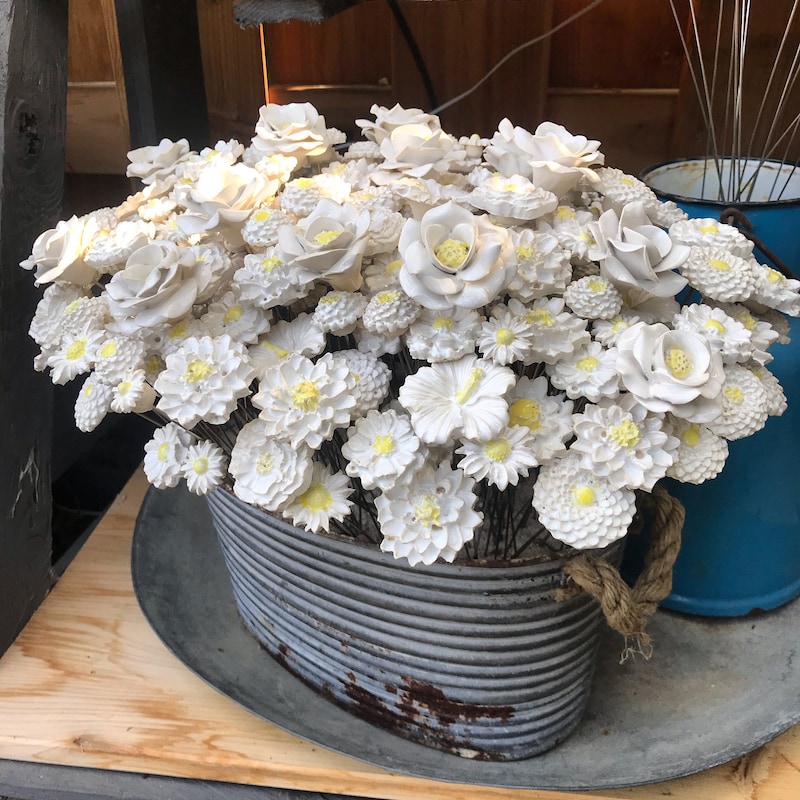 Ceramic Flowers - Etsy