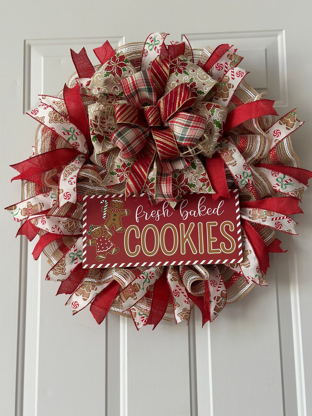 Christmas, Gingerbread, Free Baked Cookies, Christmas Front Door Decor ...
