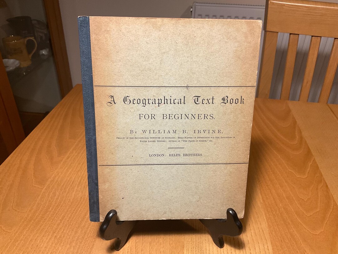 Victorian 1882 Geography Book for Beginners - Etsy