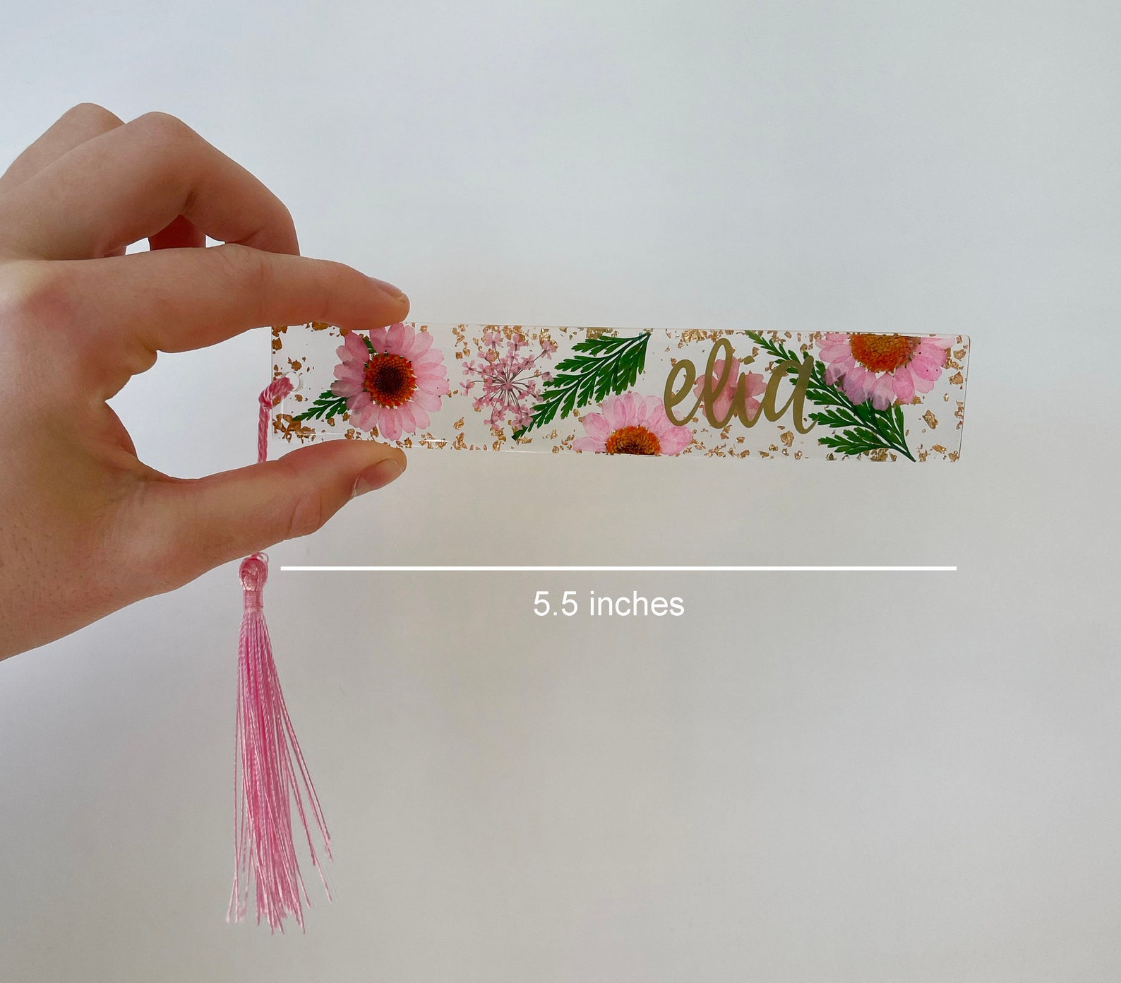 Personalized Name Bookmark Custom Name Bookmark Flower Name Bookmark ...