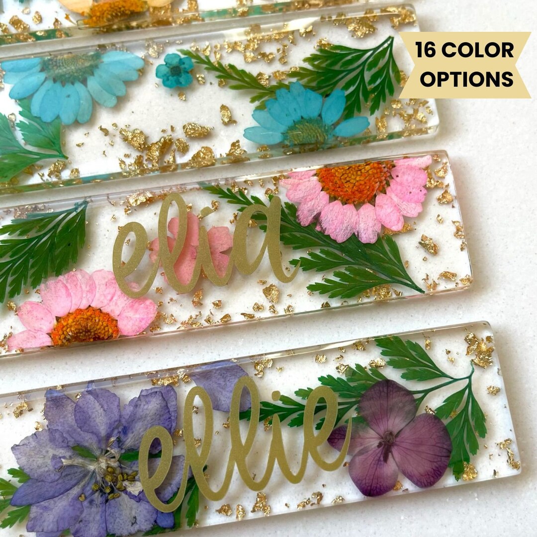 Personalized Name Bookmark Custom Name Bookmark Flower Name Bookmark ...