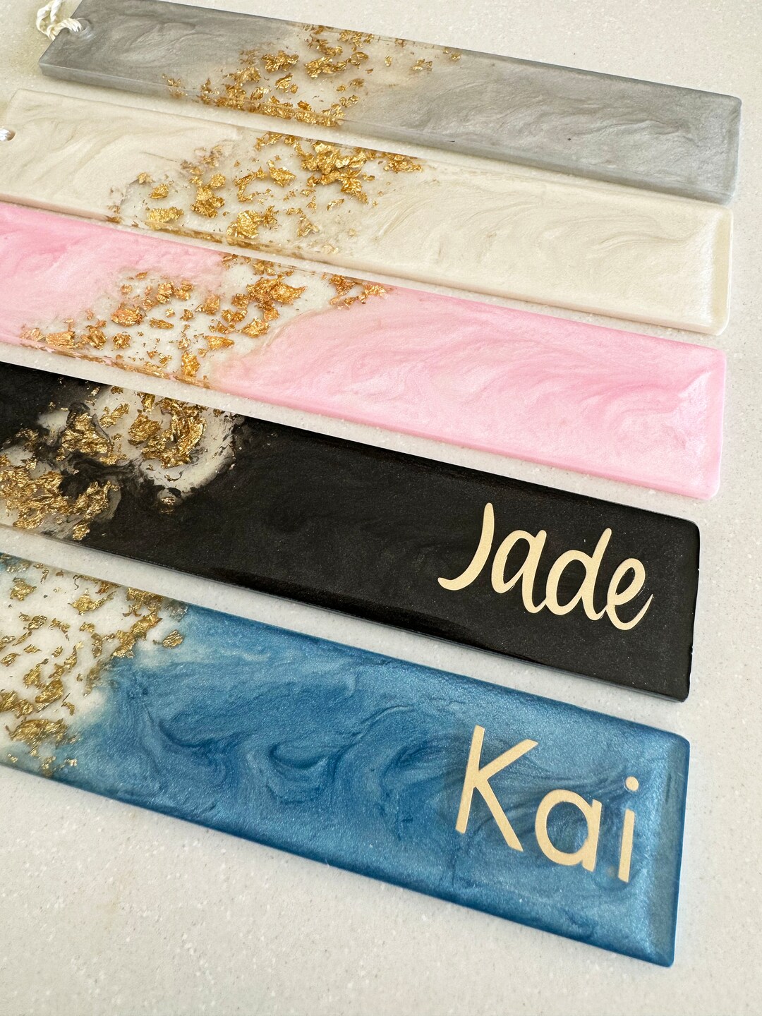 Personalized Name Bookmark Custom Name Bookmark Resin Name Bookmark ...