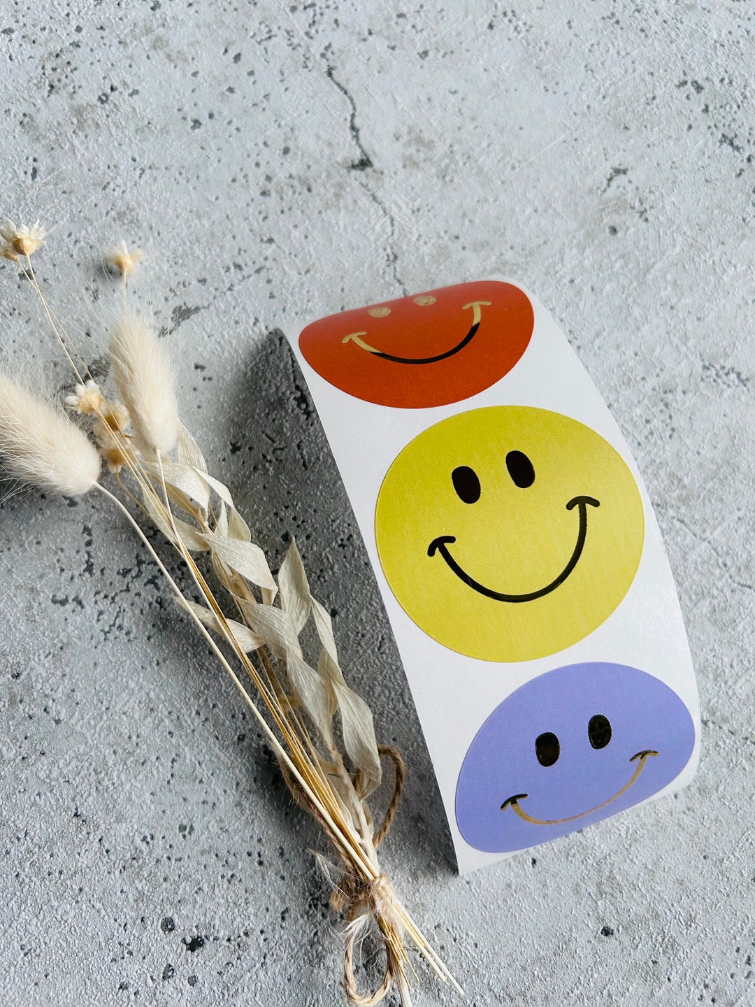 Sticker Smilie Gold Mixed Labels Order Gift Thank You Handmade Business ...