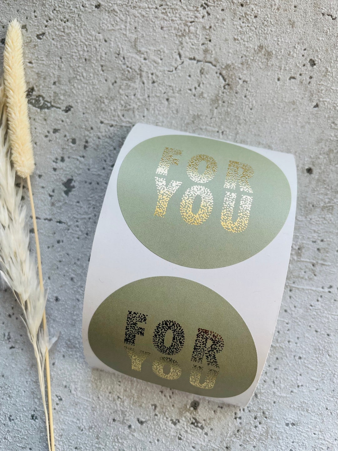 Sticker Gold for You Labels Order Gift Thank You Handmade Business ...
