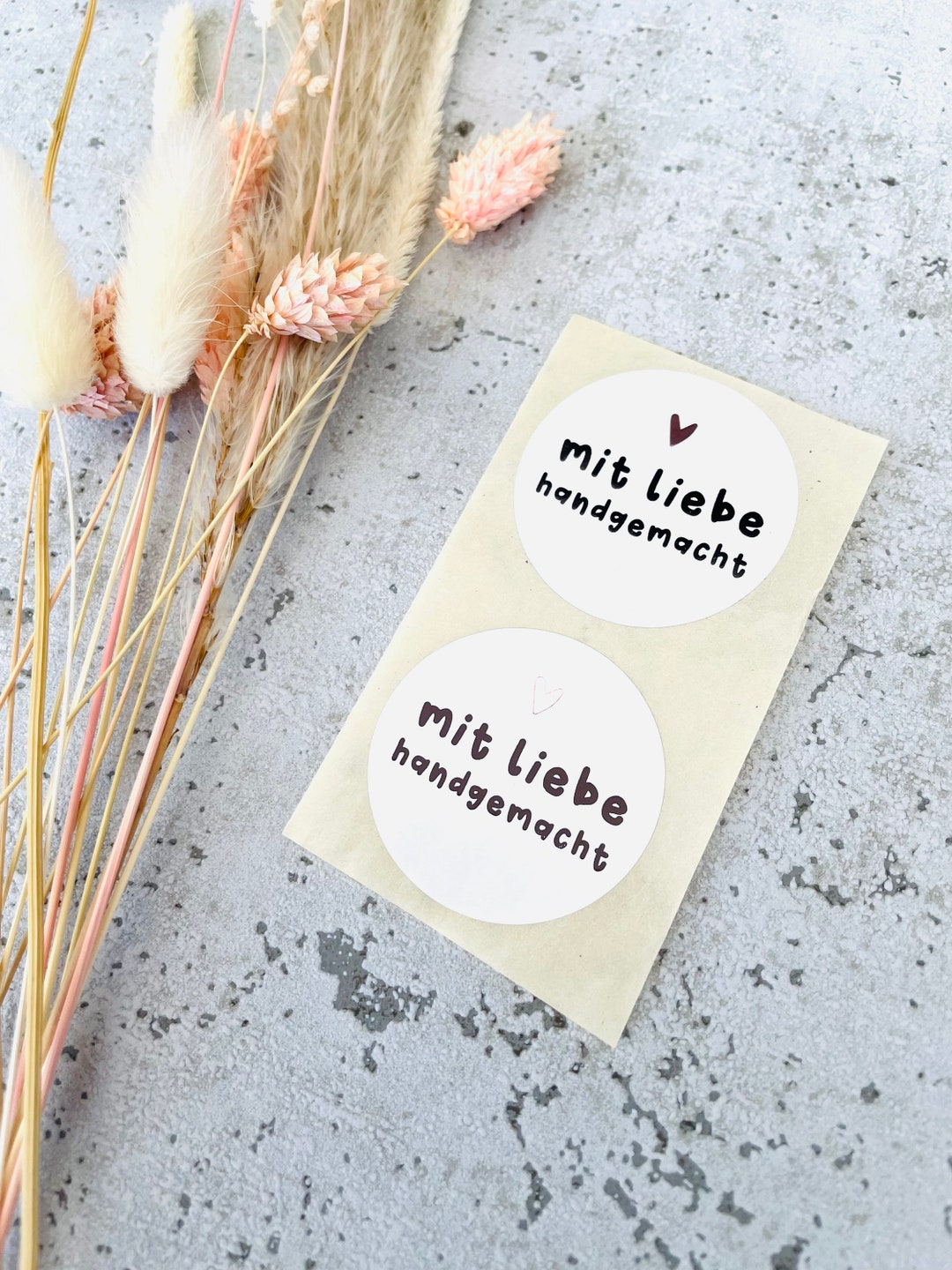 Sticker Mit liebe handgemacht - Etsy.de