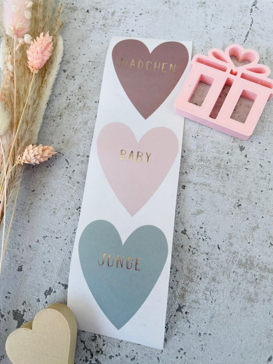 Sticker Boy/girl Gold Birth Labels Order Gift Thank You Handmade ...