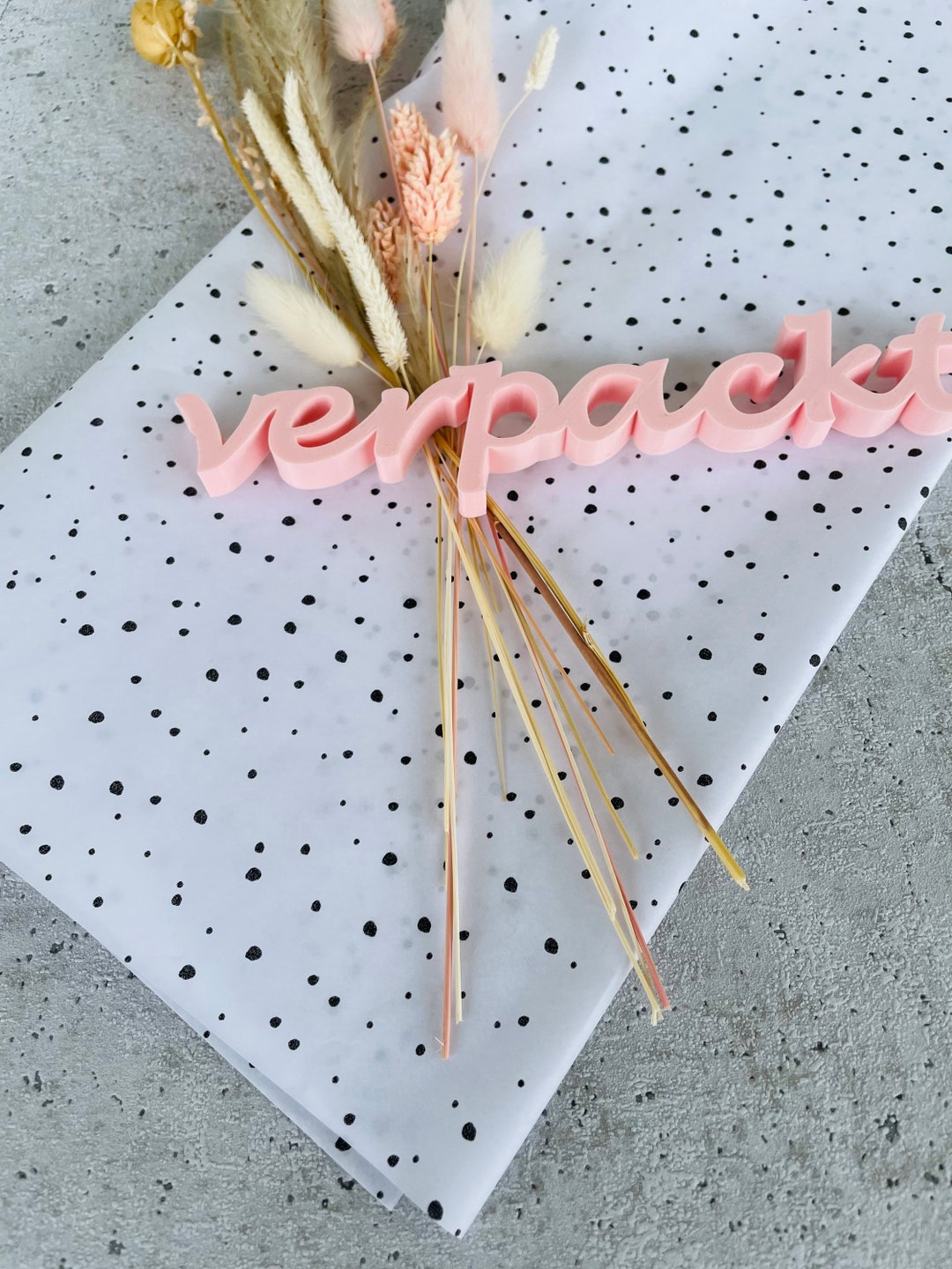 Tissue Paper Confetti Dots Black Packaging, Gift Wrapping, Wrapping ...