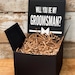 Groomsman Box, Groomsman Proposal Box, Wedding, Flask and Shot Glass ...