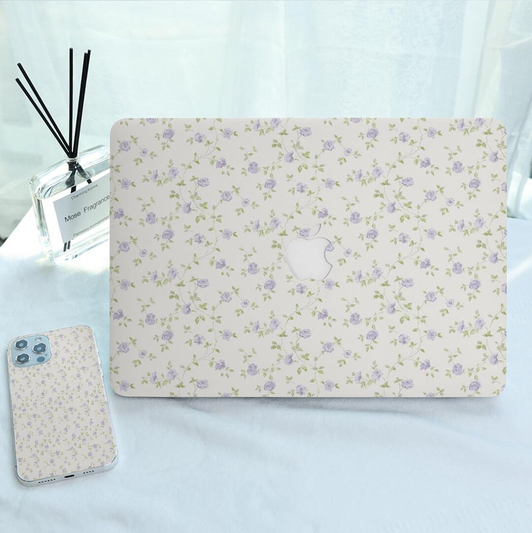 Lilac Pretty Roses MacBook Case for 2025 New MacBook Air 15/13 Inch M4 ...