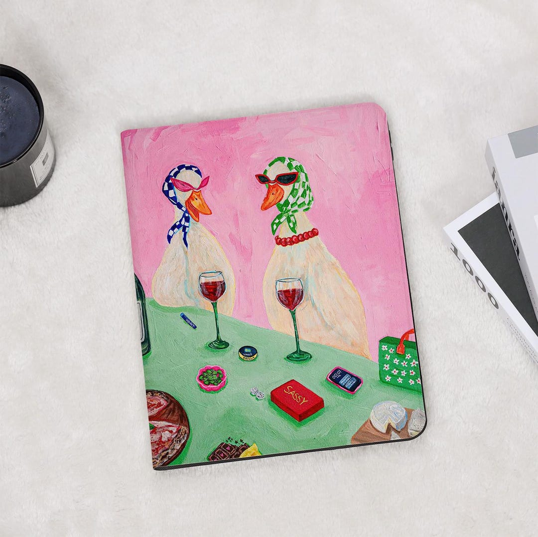 Funny Gooses Playful iPad Case With Pencil Holder for iPad 11/10/9/8 ...