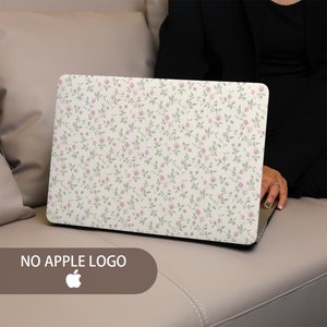 Pretty Light Pink Flora MacBook Case for New MacBook Air 15, M1 M2 Air ...
