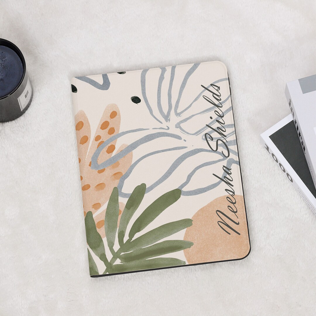 Custom Name/text iPad Case Modern Minimalist Plant iPad Case - Etsy