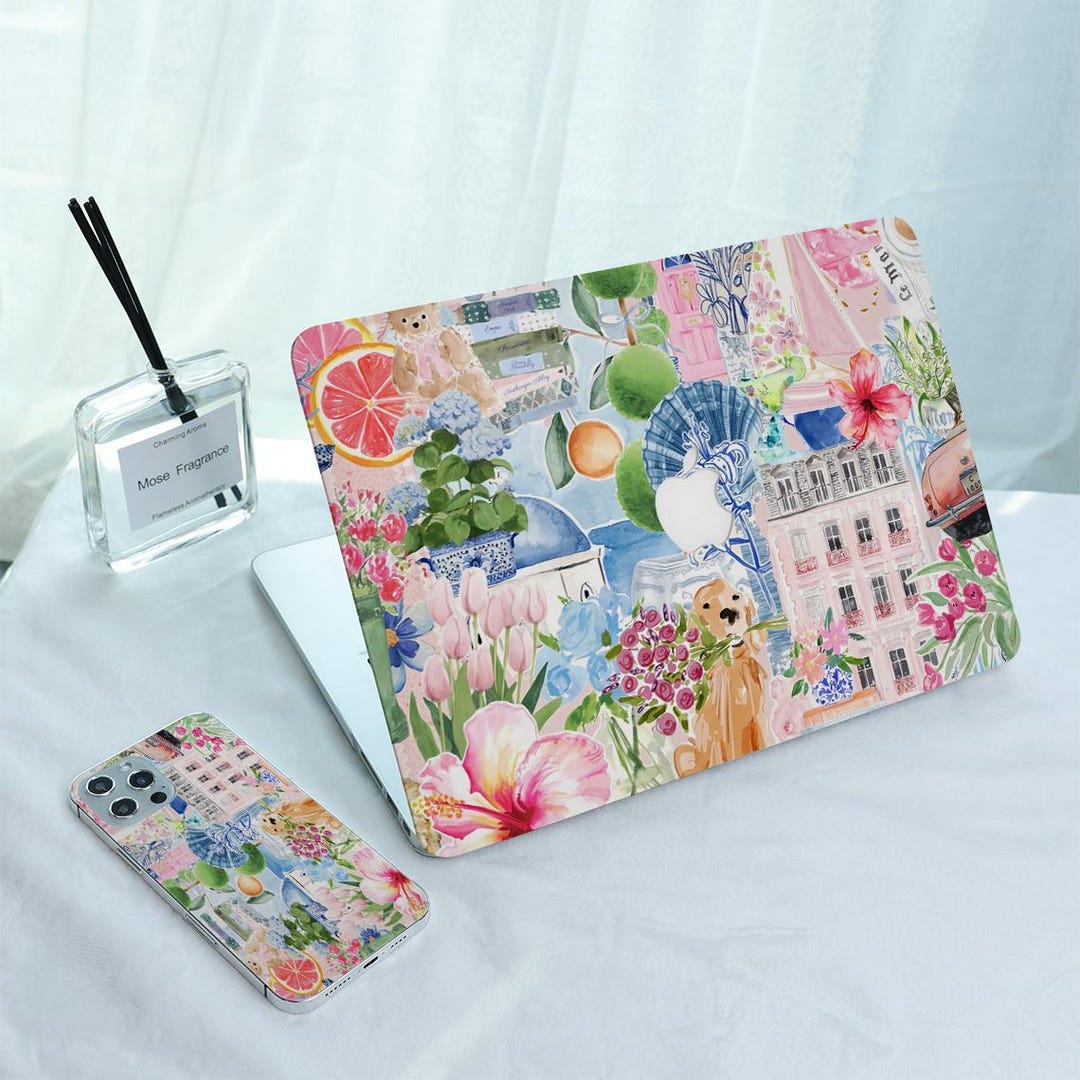 Spring Aesthetic Scrapbook MacBook Hard Case Laptop Cover for 2026 Neo ...