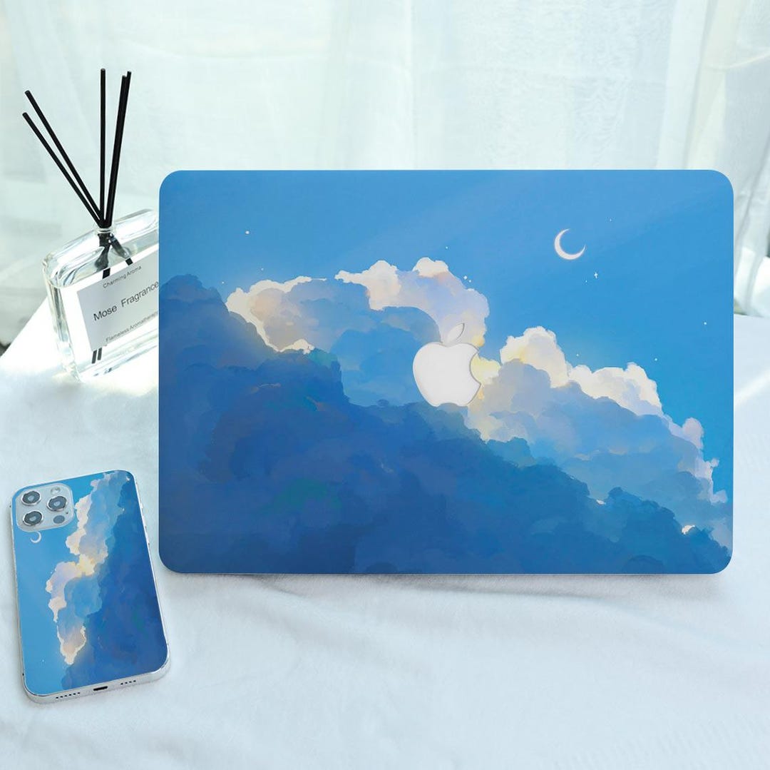 Cloud Moon Sky Aesthetic MacBook Case for 2025 MacBook Air 15/13 M4 ...