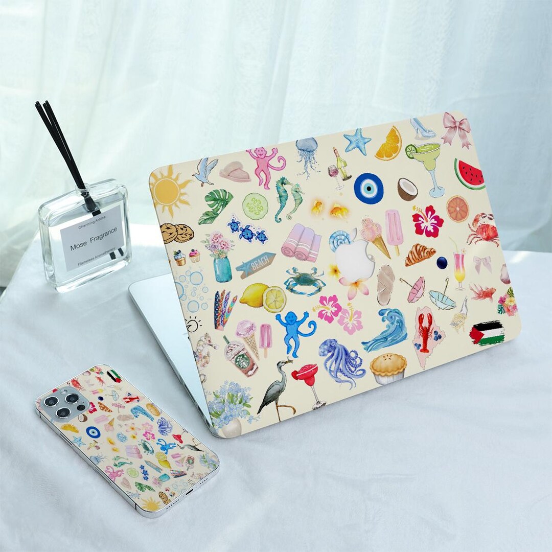 Cute Collage Scrapbook Hard MacBook Case for MacBook Air 15/13/11 Inch ...