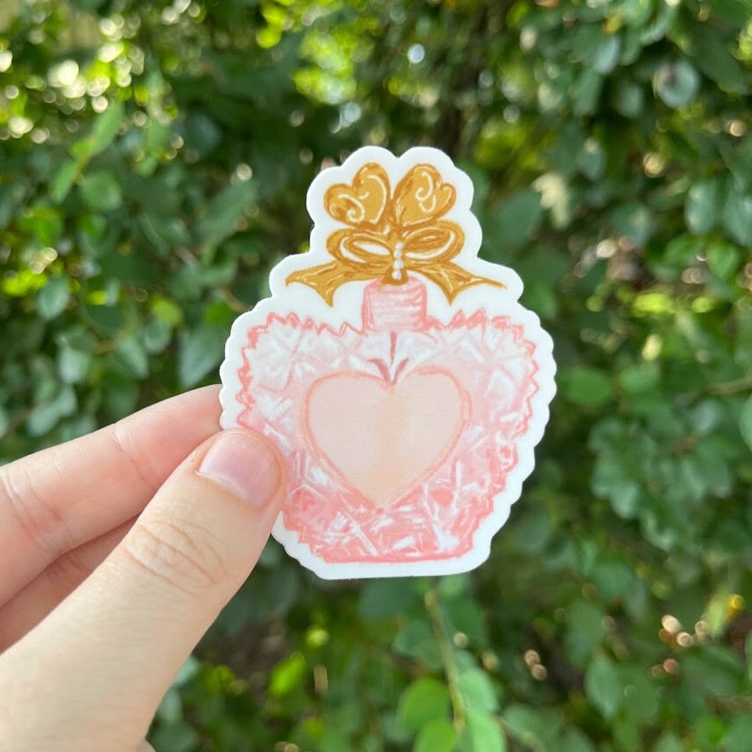 Coquette Vintage Perfume Bottle Die Cut Sticker - Etsy
