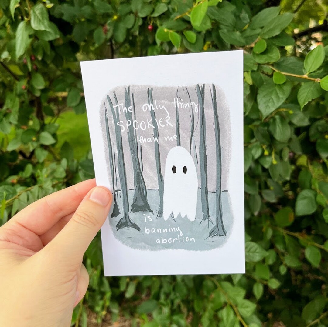 Abortion Ghost Postcard - Etsy
