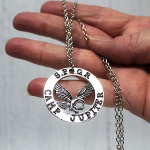 Camp HALF BLOOD Necklace, Camp JUPITER Necklace, Percy Jackson Necklace ...